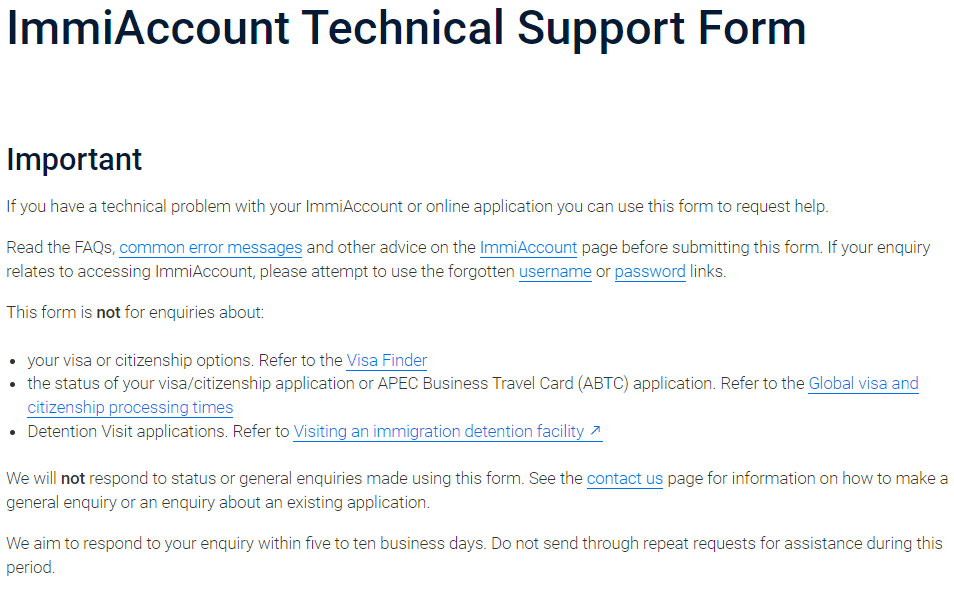 Immiaccount 에러 해결 방법 - MKL Sydney